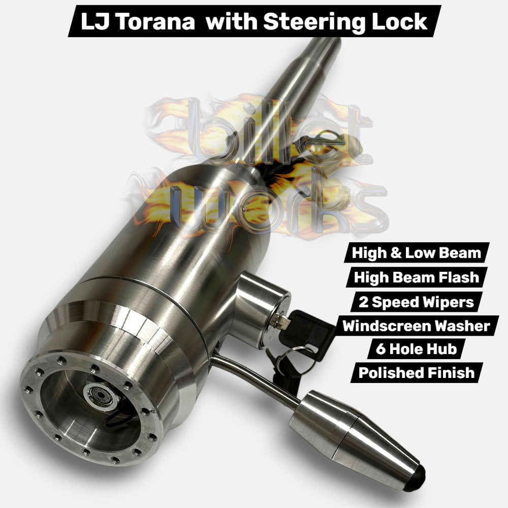 BILLET STEERING COLUMN with STEERING LOCK FOR HOLDEN LJ TORANA & LJ GT ...